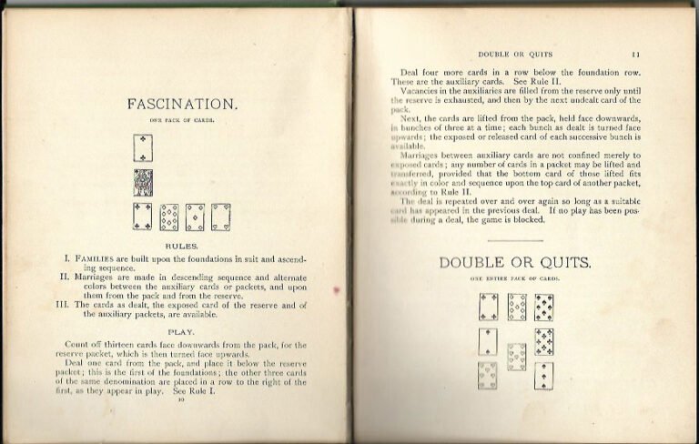 Dick’s Games of Patience (second series) by William B Dick - 1898